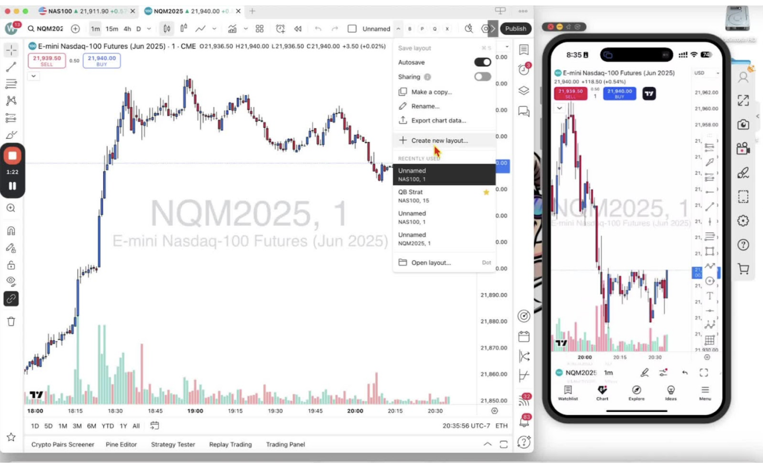 Step 5. Creating and Syncing a Trading Layout in TradingView - Trader ...