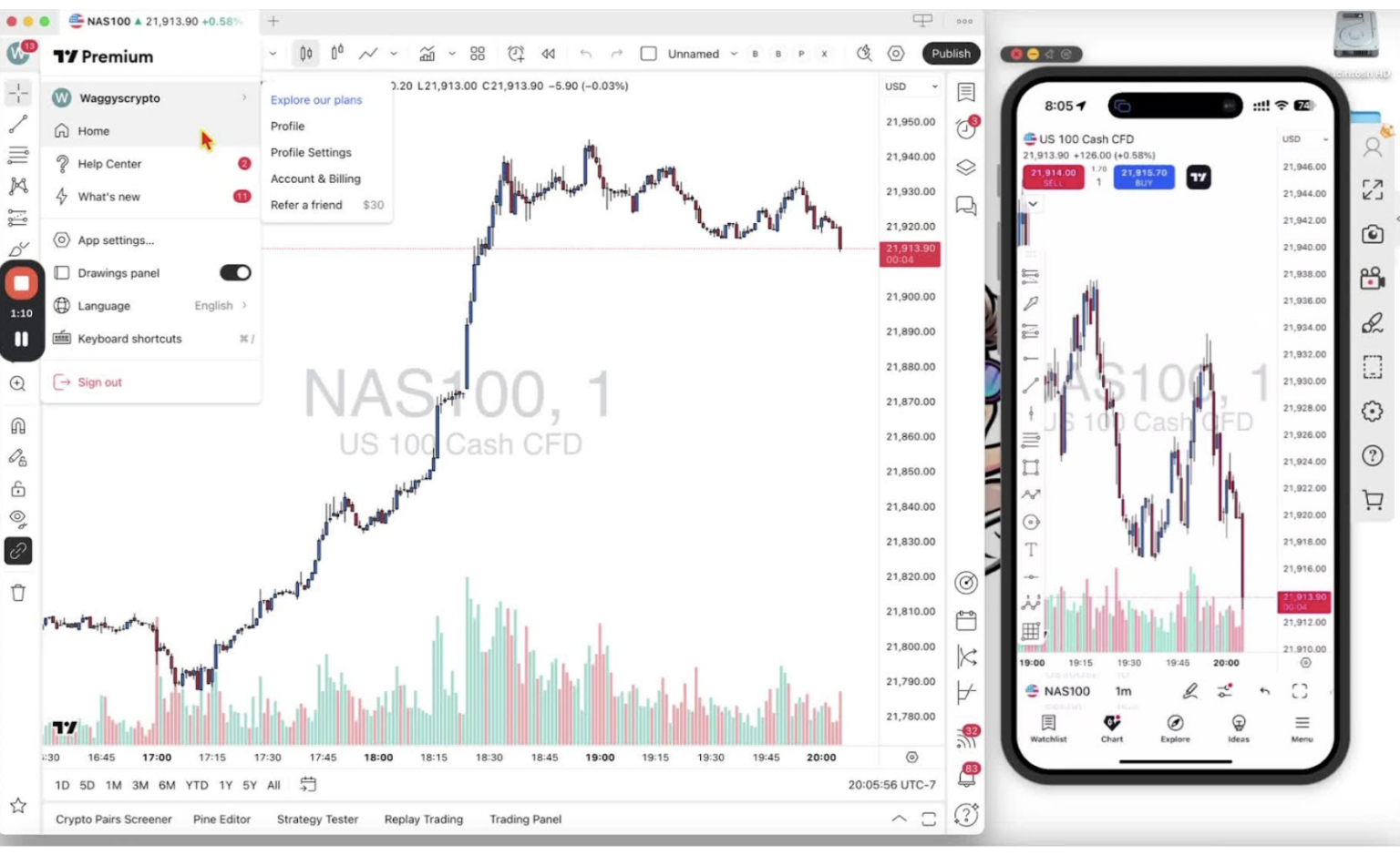 Step 3. How to Find Your TradingView ID - Trader ON-THE-GO