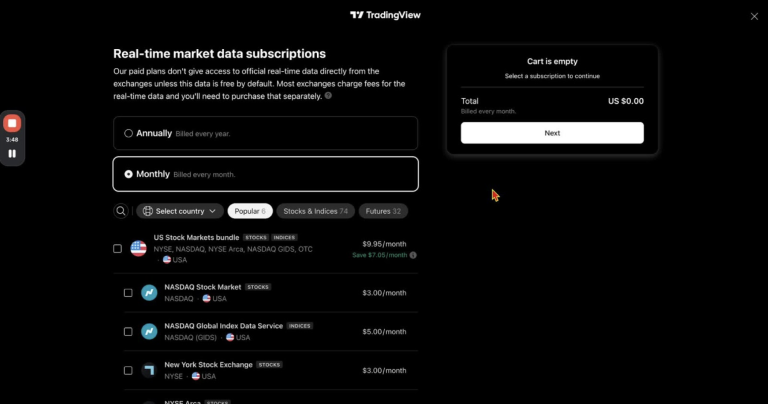 STEP 1. Setting Up TradingView Account and Market Data Package - Trader ...