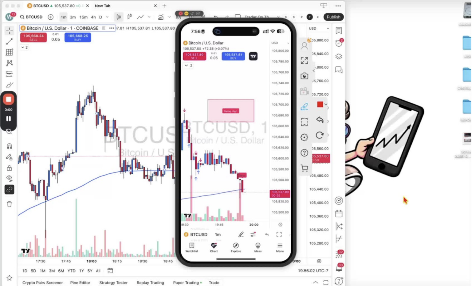 Step 18. Setting Alerts on Mobile TradingView Application - Trader ON ...